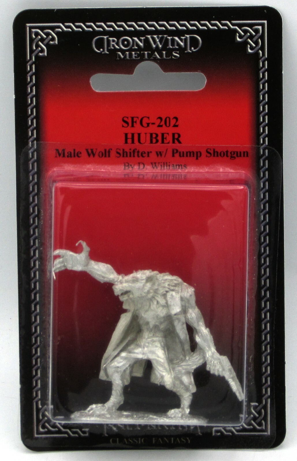 Ral Partha SFG-202 Huber (Male Wolf Shifter with Pump Shotgun) Modern ...