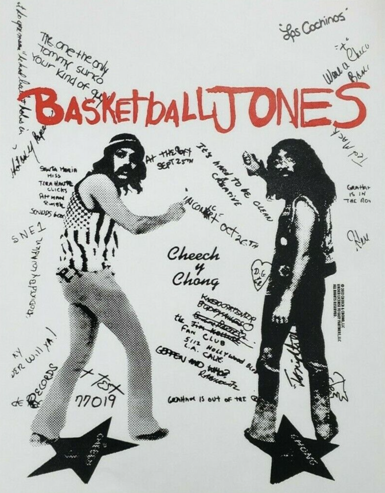 Cheech & Chong Basketball Jones Iron On Heat Transfer 12"x15" Stoner ...