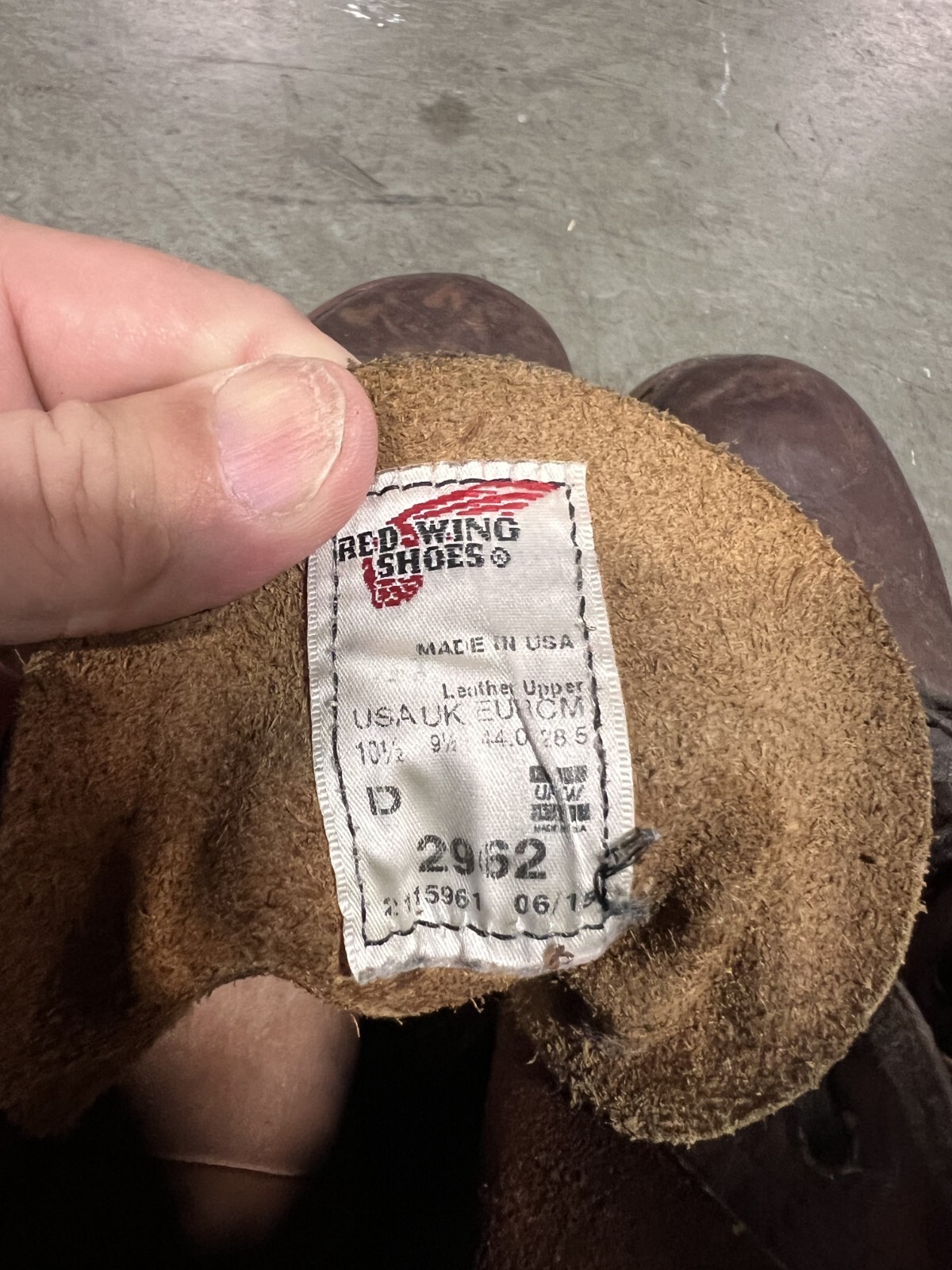 Red Wing 2962 Work Boots Men's D Brown Leather USA Made Moc Toe Size 10 ...