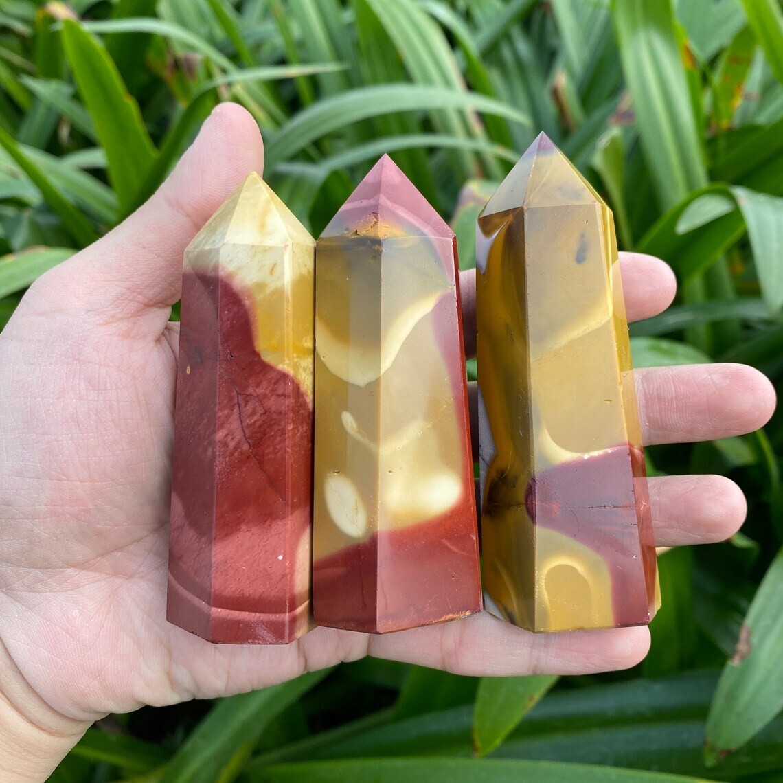3 ~ 4 inch Mookaite Gemstone Point Obelisk Gemstone Crystal Tower ...