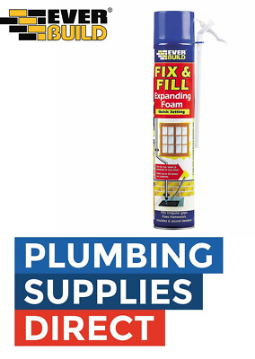 Everbuild EVFF7 Fix and Fill Expanding Foam Filler Gaps 750ml | eBay
