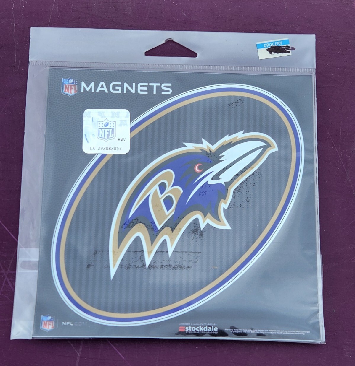 Baltimore Ravens Logo Magnet 6" x 4" black (BOX #17) | eBay