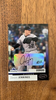 Jason Jennings Rockies 2004 Leaf Retail AUTOGRAPH AUTO #127 | eBay