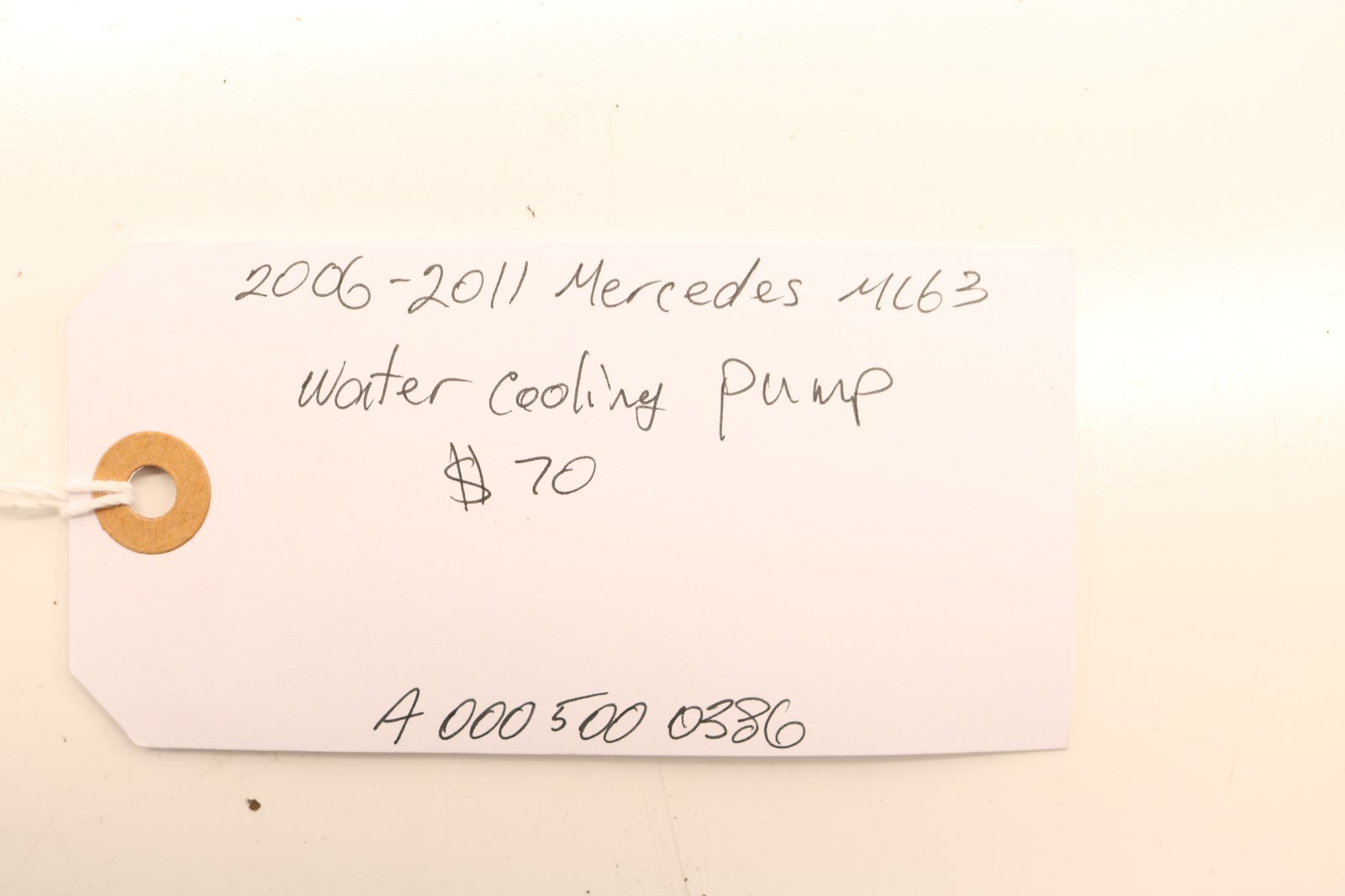 Mercedes ML63 AMG Intercooler Water Pump OEM A 000 500 03 86 | eBay