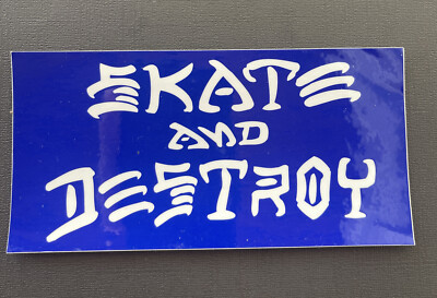 * SKATE AND DESTROY* Skateboarding * Decal/Sticker 6.5” X 3.5” | eBay