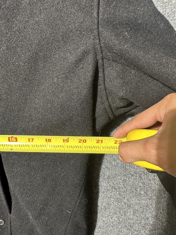 Volcom Womens Black Button Up Jacket Peacoat Cotton Size Large | eBay