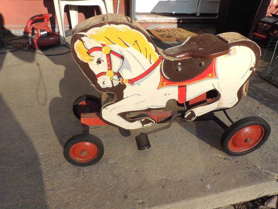 Rare vintage peddle horse | eBay