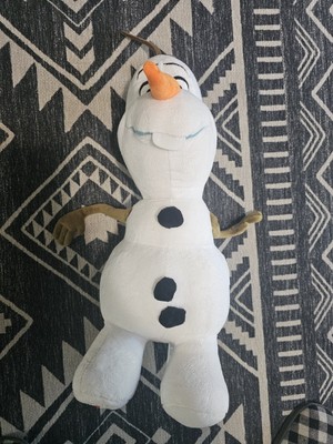 Olaf frozen jumbo plush large over 21 inch disney authentic build a ...