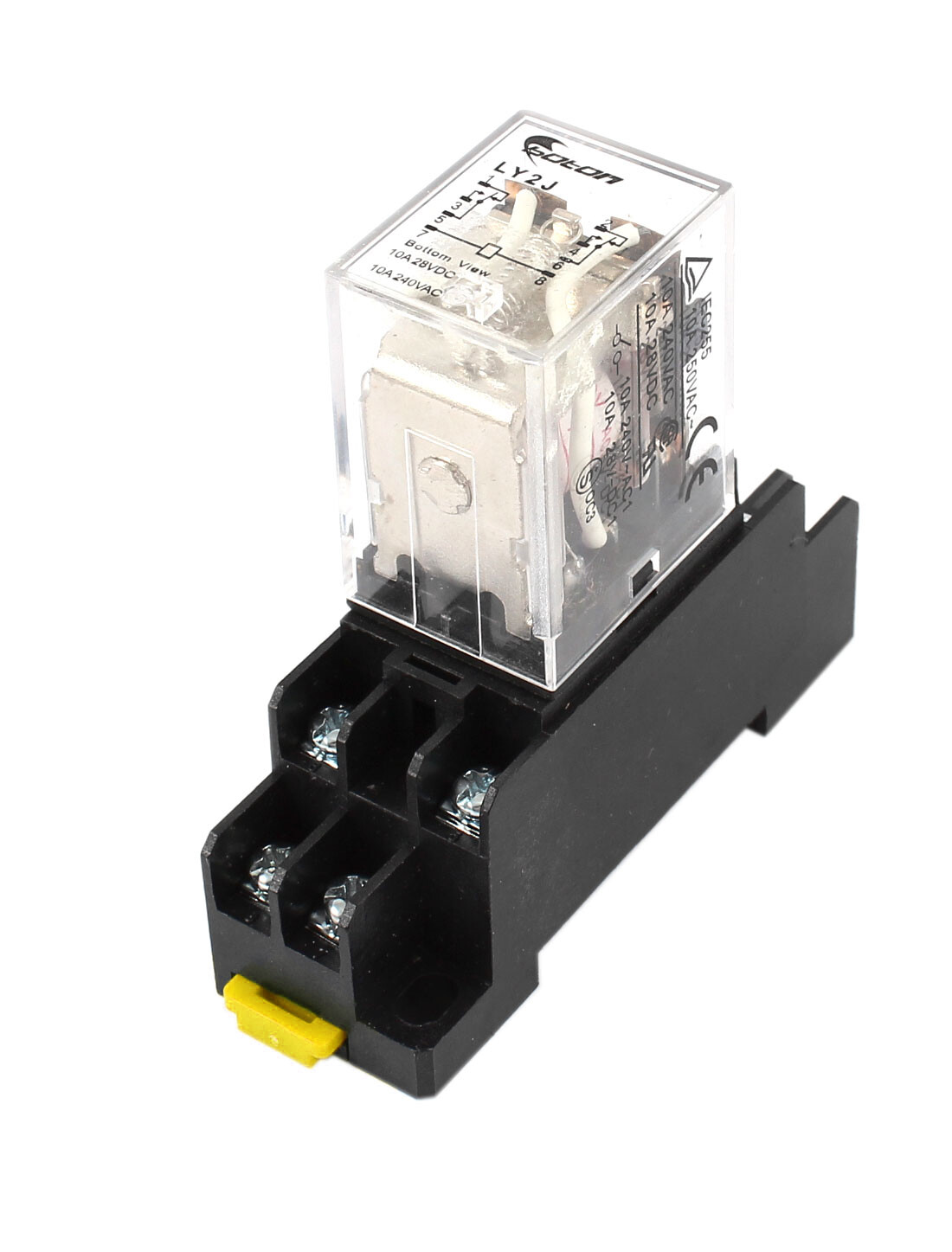 AC 110V Coil General Purpose Power Relay 8Pin 10A AC240V DC28V w Socket ...