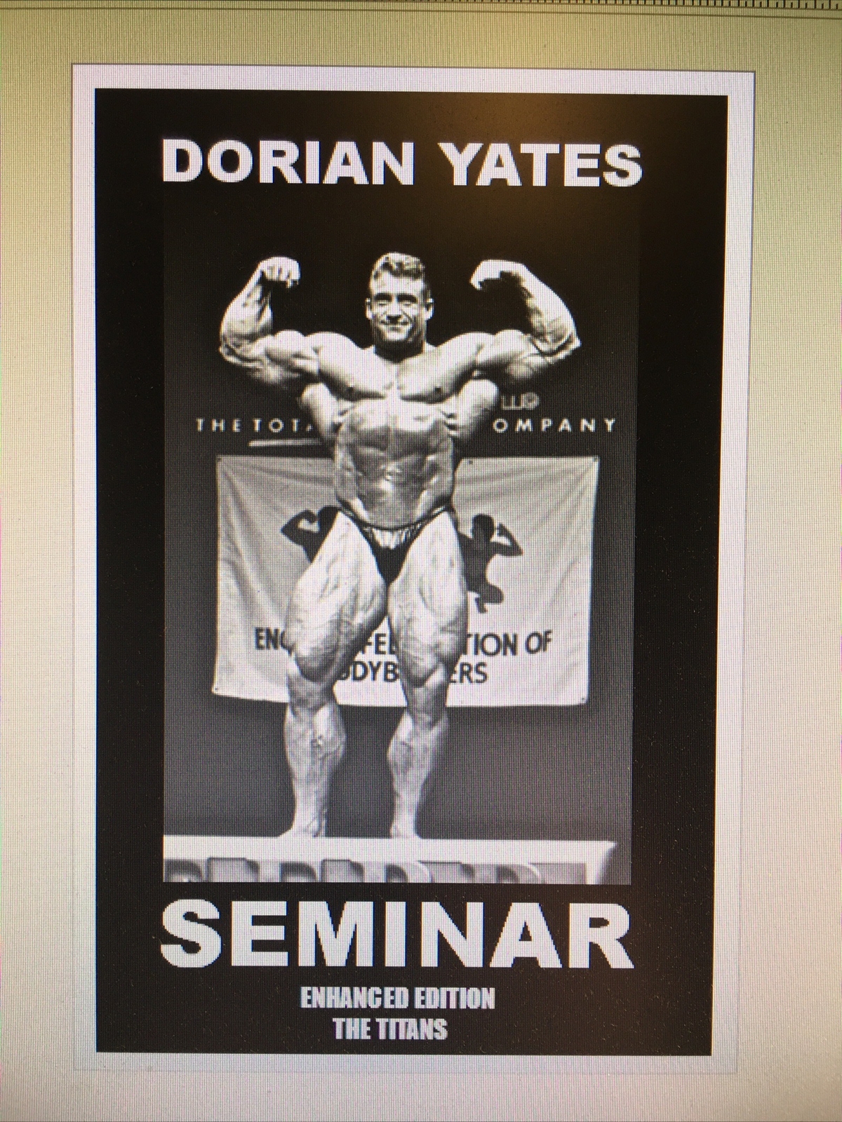 Bodybuilding Powerlifting Dorian Yates In Seminar Book Booklet New Rare ...