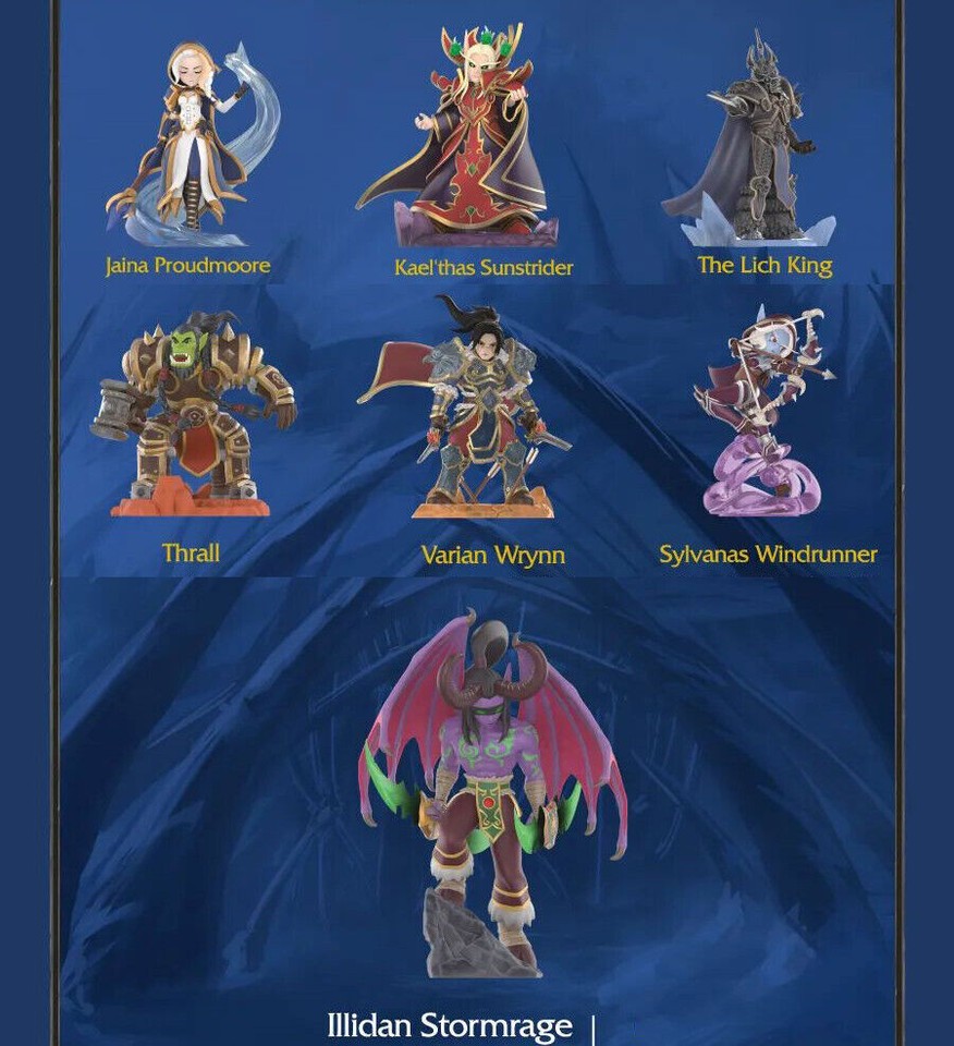 POPMART WoW World of Warcraft Collectible Characters 6 Basic Confirmed ...