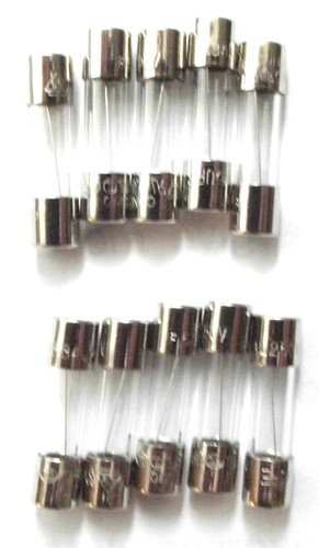 FUSE 6.3A 20mm x5mm Quick Blow Fast F6.3a L 250v GLASS x10pcs | eBay