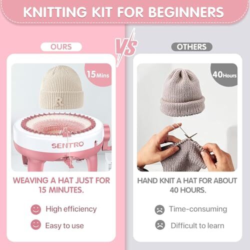 2024 Upgraded Sentro Knitting Machine 40 Needles Perfect Knitting ...