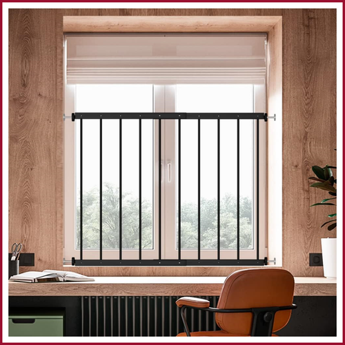 Window Safety Guards Kids Child Toddler Pets Extra Wide Black Tension ...