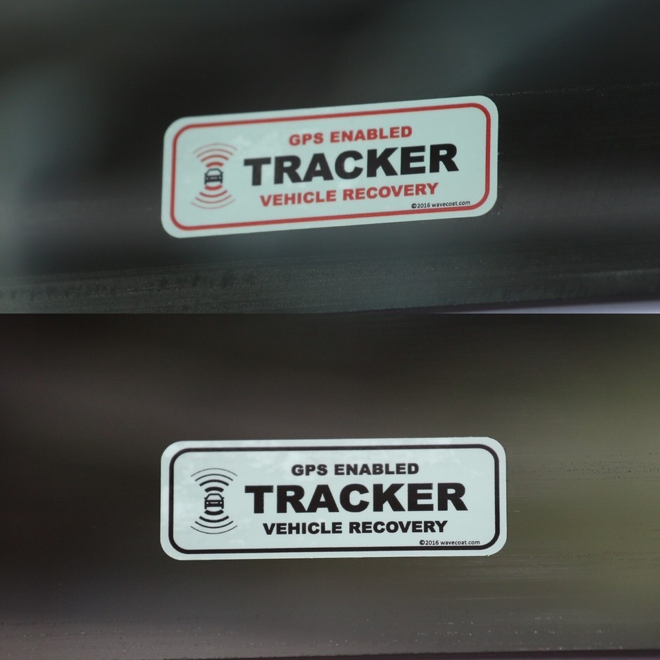 2 x WINDOW WARNING STICKERS INTERNAL GPS TRACKER OBD PORT DISABLED ...