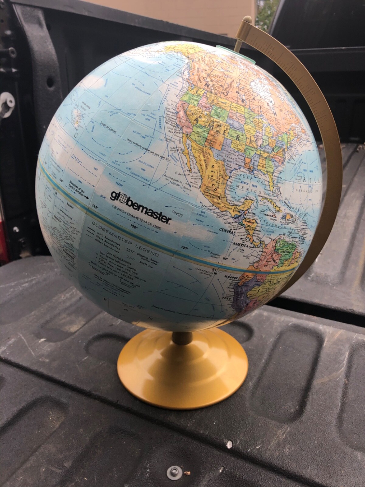 Globemaster 12 inch Diameter Globe Made in USA raised - embossed ...