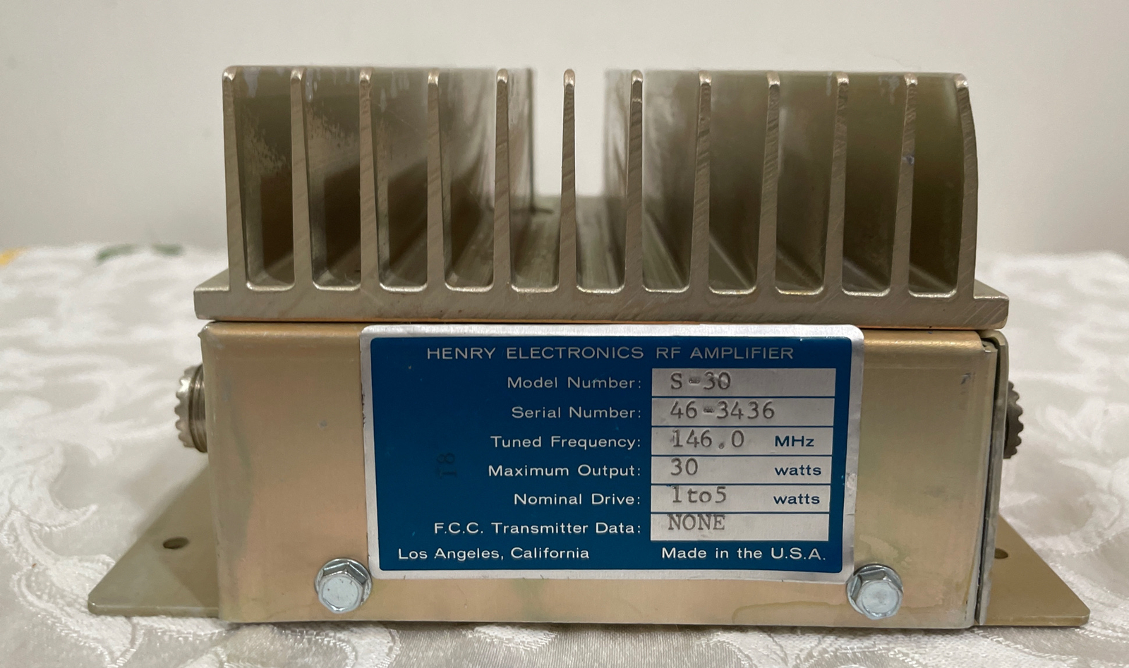 HENRY ELECTRONICS RF AMPLIFIER S-30 | eBay