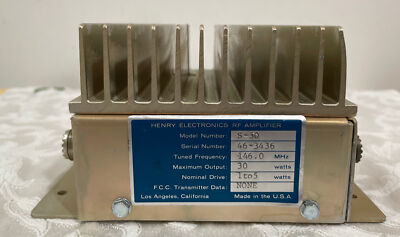 HENRY ELECTRONICS RF AMPLIFIER S-30 | eBay