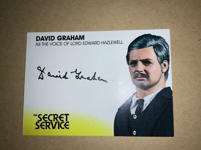 GERRY ANDERSON THE SECRET SERVICE DAVID GRAHAM DG2 AUTOGRAPH CARD | eBay