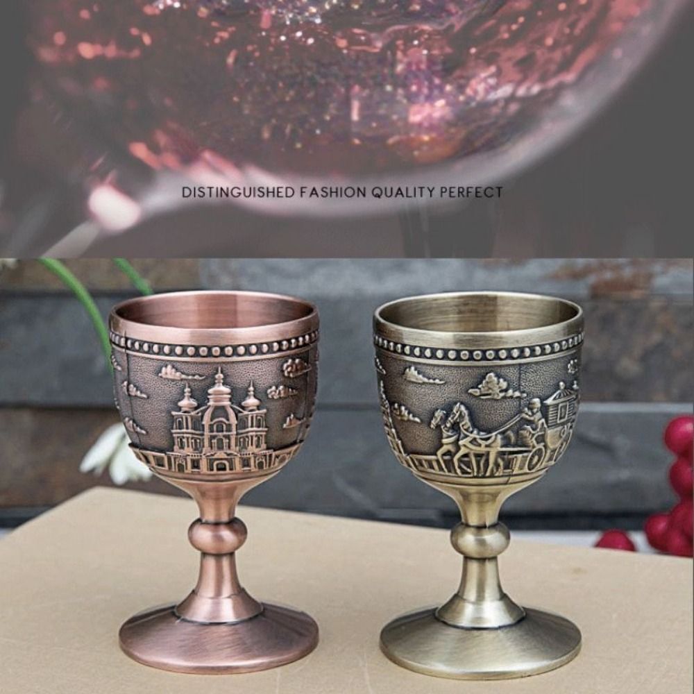 Carving Pattern Handmade Small Goblet Classical Carving Wine Glass ...
