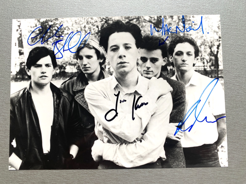 SIMPLE MINDS "Jim Kerr" (1982) original signed Pressefoto 13x18 ...
