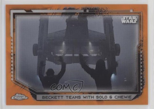 2021 Topps Chrome Star Wars Legacy Orange Refractor 18/25 Han Solo #65 ...