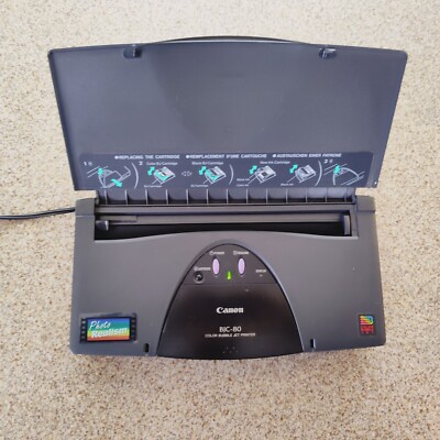 Canon Inkjet Color Printer Portable Wireless BJC-80 with Extra Ink NEW ...