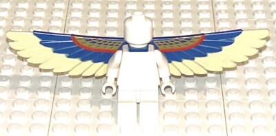 LEGO® Minifig Wings Bird Extended Tan Feathers Red Curved Line Gold ...