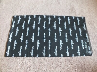 Western Scarf Cowl Face Mask Wrangler Black White Stretchy | eBay