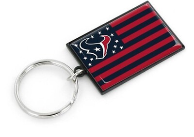 New Houston Texans American Flag Keychain, Gift for Her Mom Him Dad NFL ...