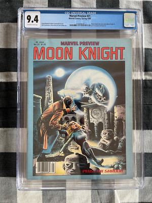 Marvel Preview #21 (1980) CGC 9.4 NM PRE-DATES MOON KNIGHT #1! New Case ...
