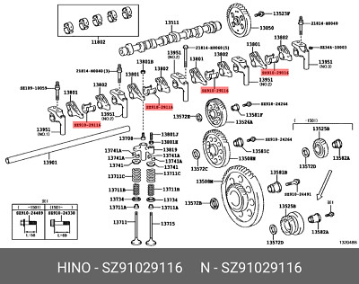 Genuine OE Collar SZ91029116 for Hino SZ910-29116 | eBay