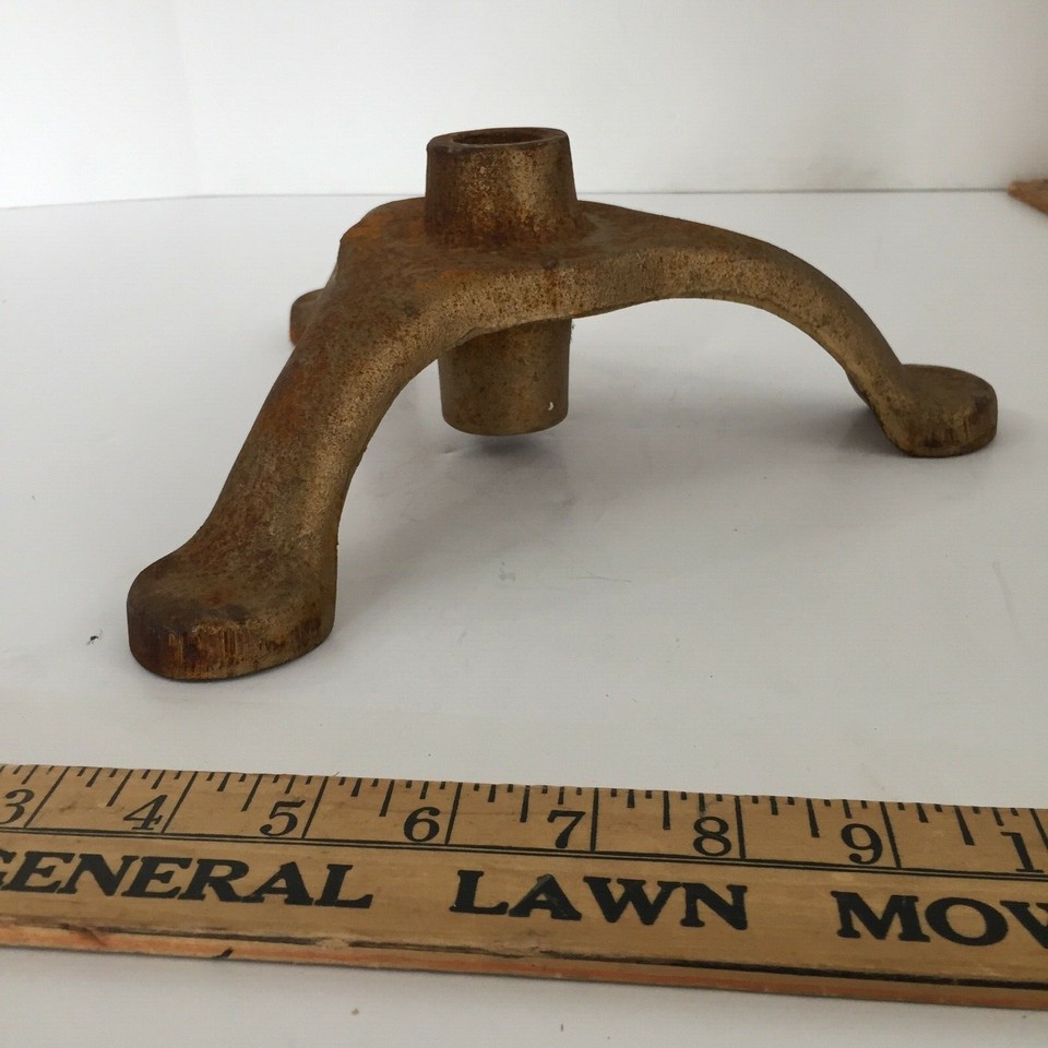 Vintage Cast Iron Three Legged Leg Base - Architectural Salvage Base | eBay