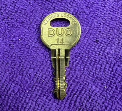 DUO KEY # 14 Illinois Lock Co Vending Laundry Machine | eBay