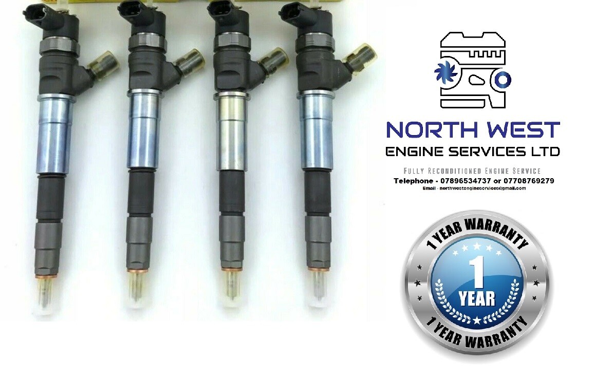 Set of 4 Reconditioned injectors Renault Trafic 1.6 Dci Turbo R9M408 ...
