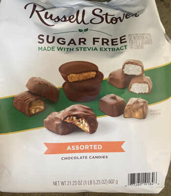 Russell Stover Sugar Free Assorted Chocolates Candy 21.23 oz Bag FREE ...