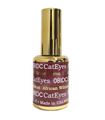 DND DC Cat Eyes African Wildcat 08 LED/UV DND Gel Polish .6oz Magnetic ...