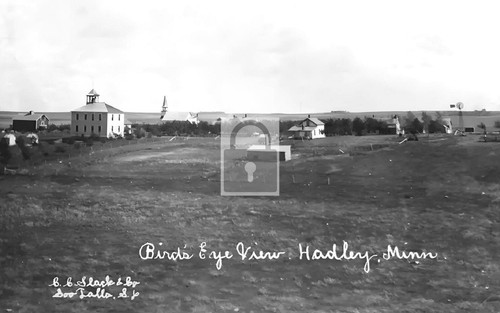 Birds Eye View Hadley Minnesota MN Reprint Postcard | eBay