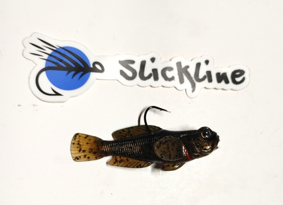 SLICKLINE 3" Round Goby Minnow Soft Plastic Swimbait 1/3 oz Fishing ...