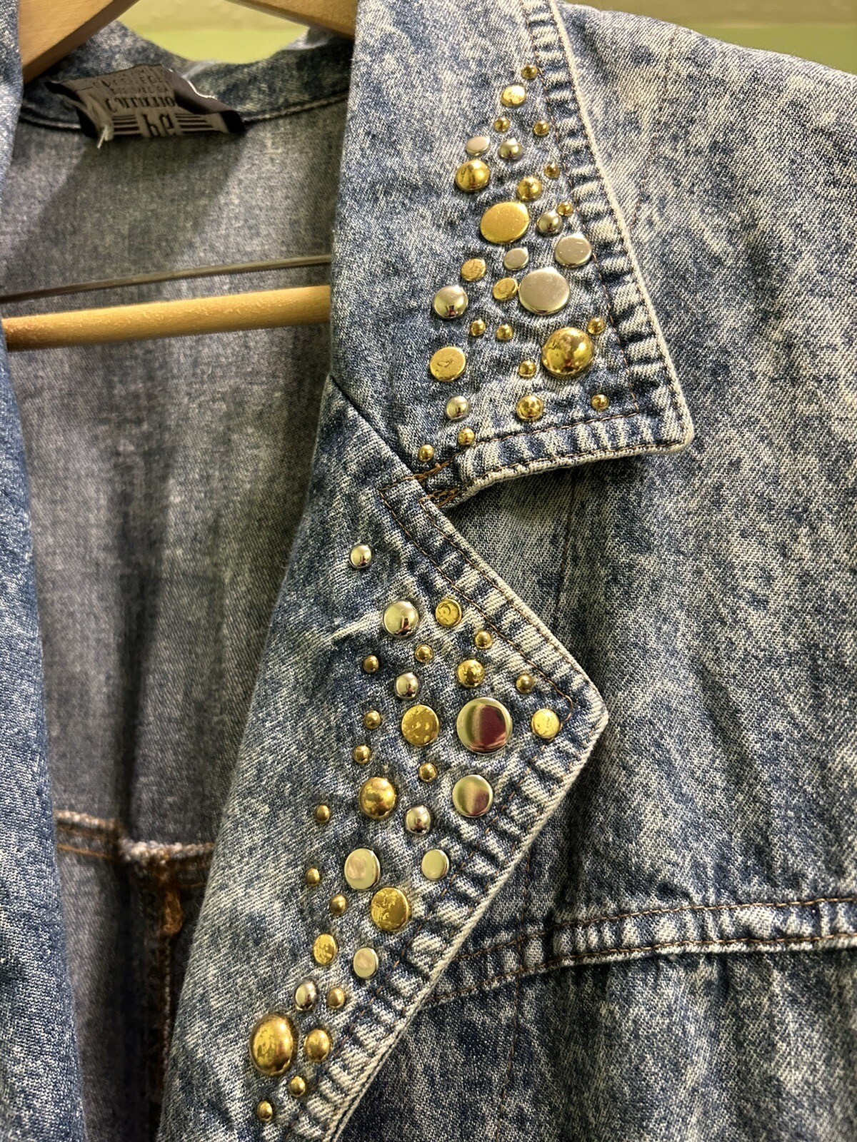 1980's Vintage Acid Washed Jean Trench Coat PG Collec… - Gem