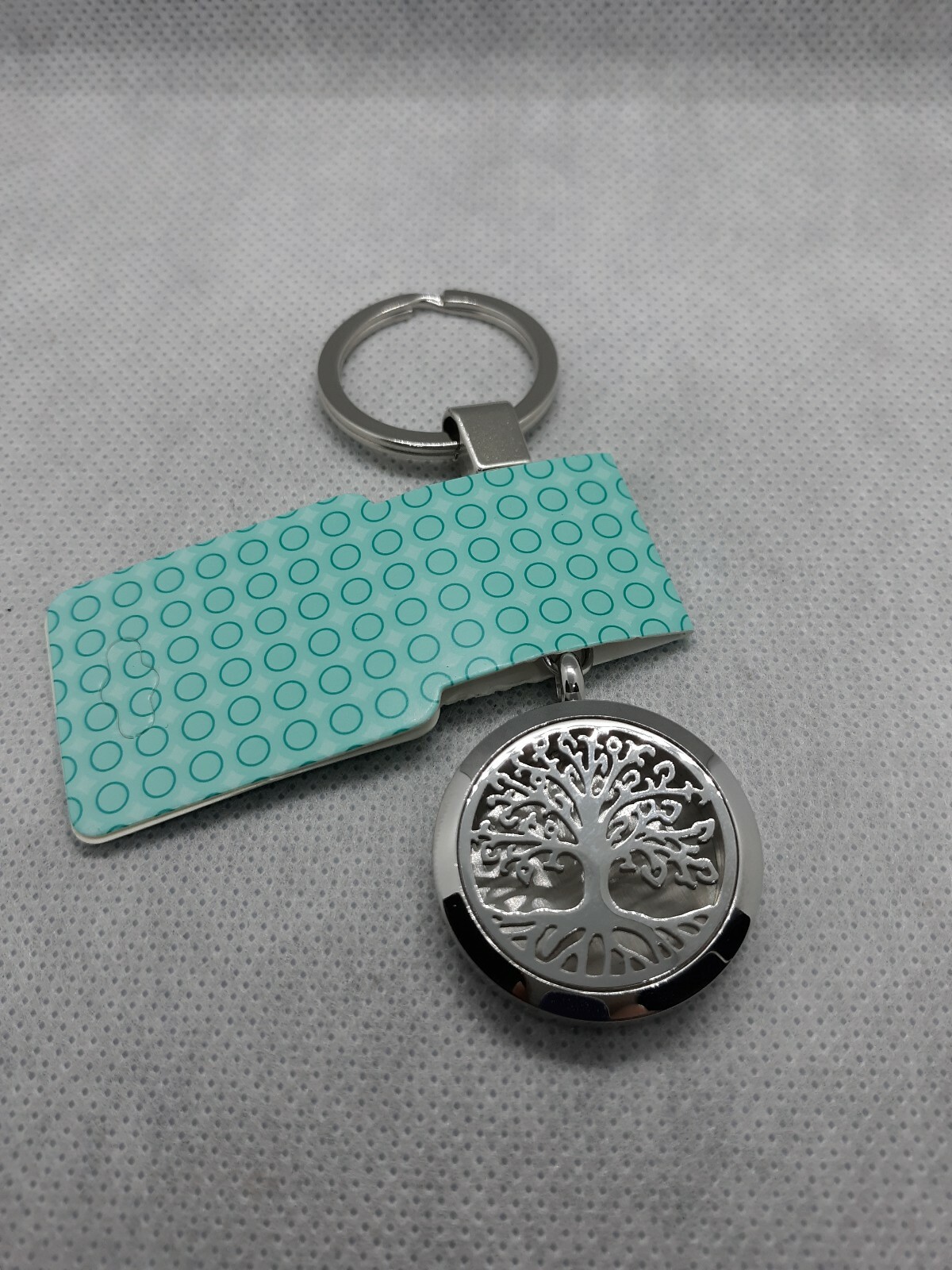 NEW Silver Cage Locket Family Tree Key Chain ~ Fill with Birthstones ...