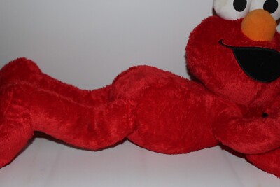 Sesame Street Elmo Laying Down 22" Plush Stuffed Animal Toy 2007 Fisher ...