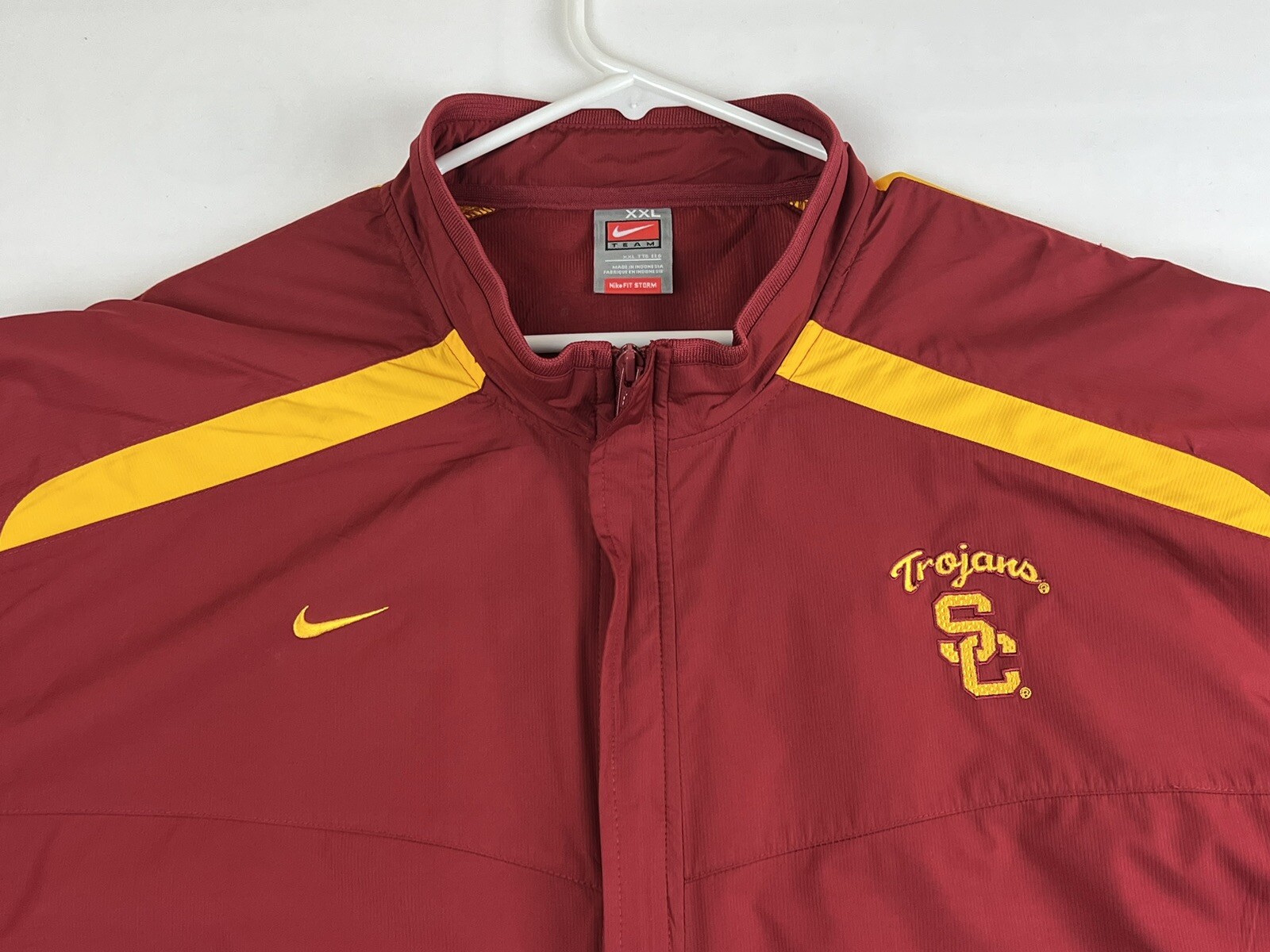 Nike Fit Storm USC Trojans Authentic Team Windbreaker Jacket Size XXL ...