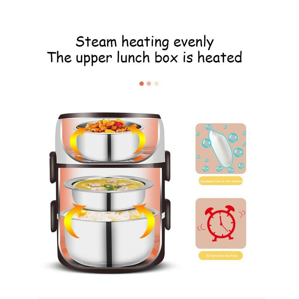 220v Electric Rice Cooker Stainless Steel 2/3 Layers Steamer Portable ...
