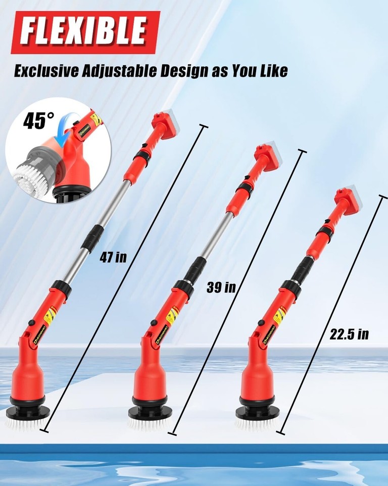 Electric Spin Scrubber for Milwaukee M18 Battery (Battery Not Included ...