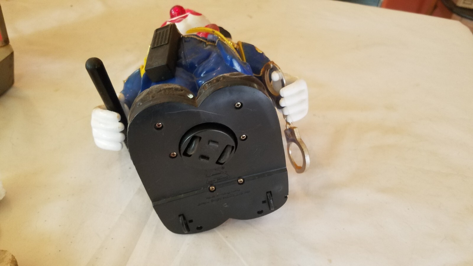 Vintage New Bright Bump’n Bobby Clown Battery Operated Toy Police Man ...