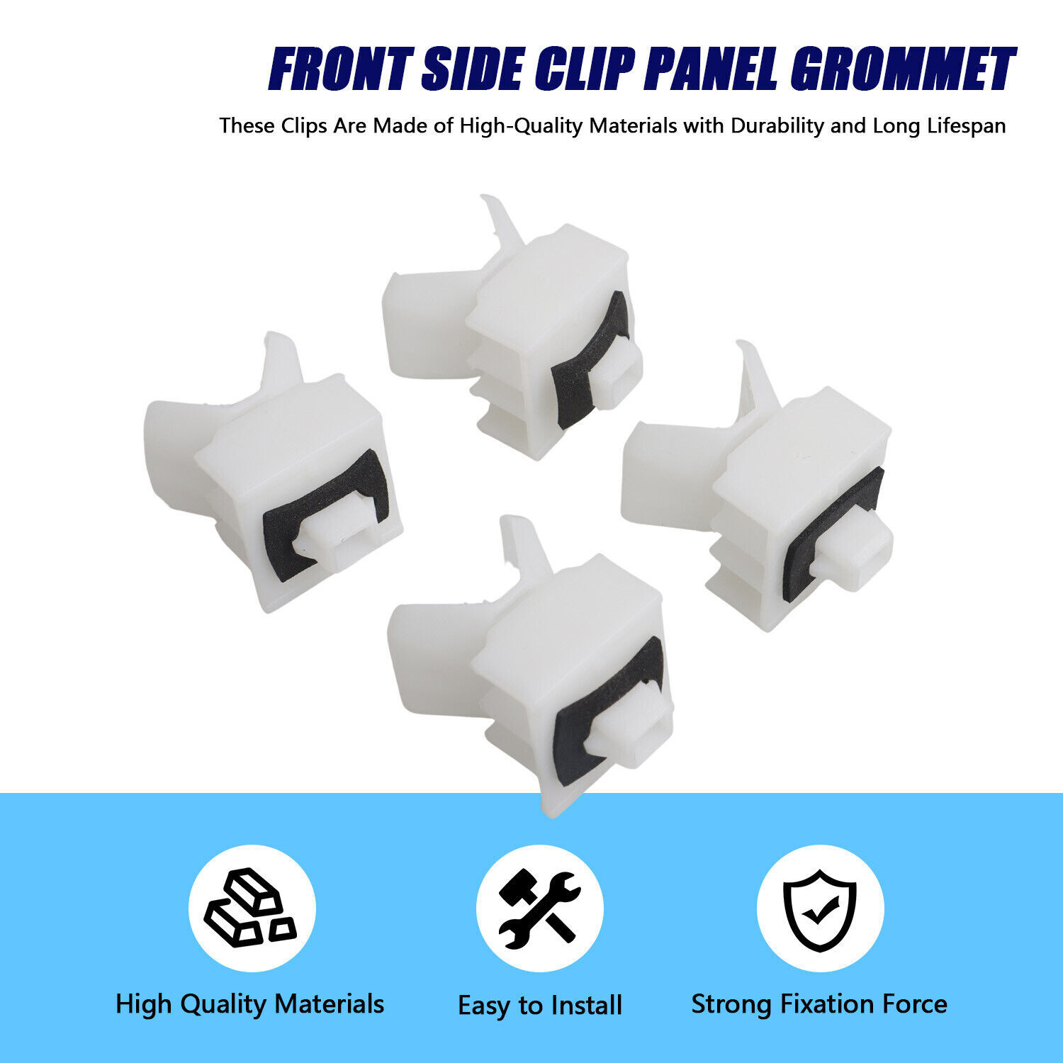 4Pcs Front Side Clip Panel Grommet For Isuzu NPR NPR-HD NQR NRR 2008-23 ...