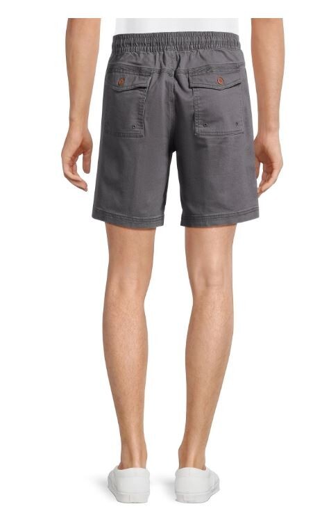 George Men's & Big Men's Twill Pull On Shorts Drawstring Waist 8 ...