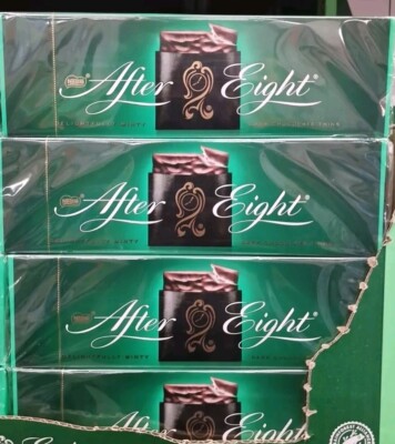 NESTLE AFTER EIGHT 8 Mint Chocolate Thins After Dinner Mints. Pack Of 4 ...