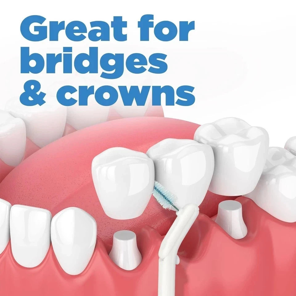 GUM 612A Proxabrush Go-Betweens Interdental Brush Refills Moderate 8 Ct ...